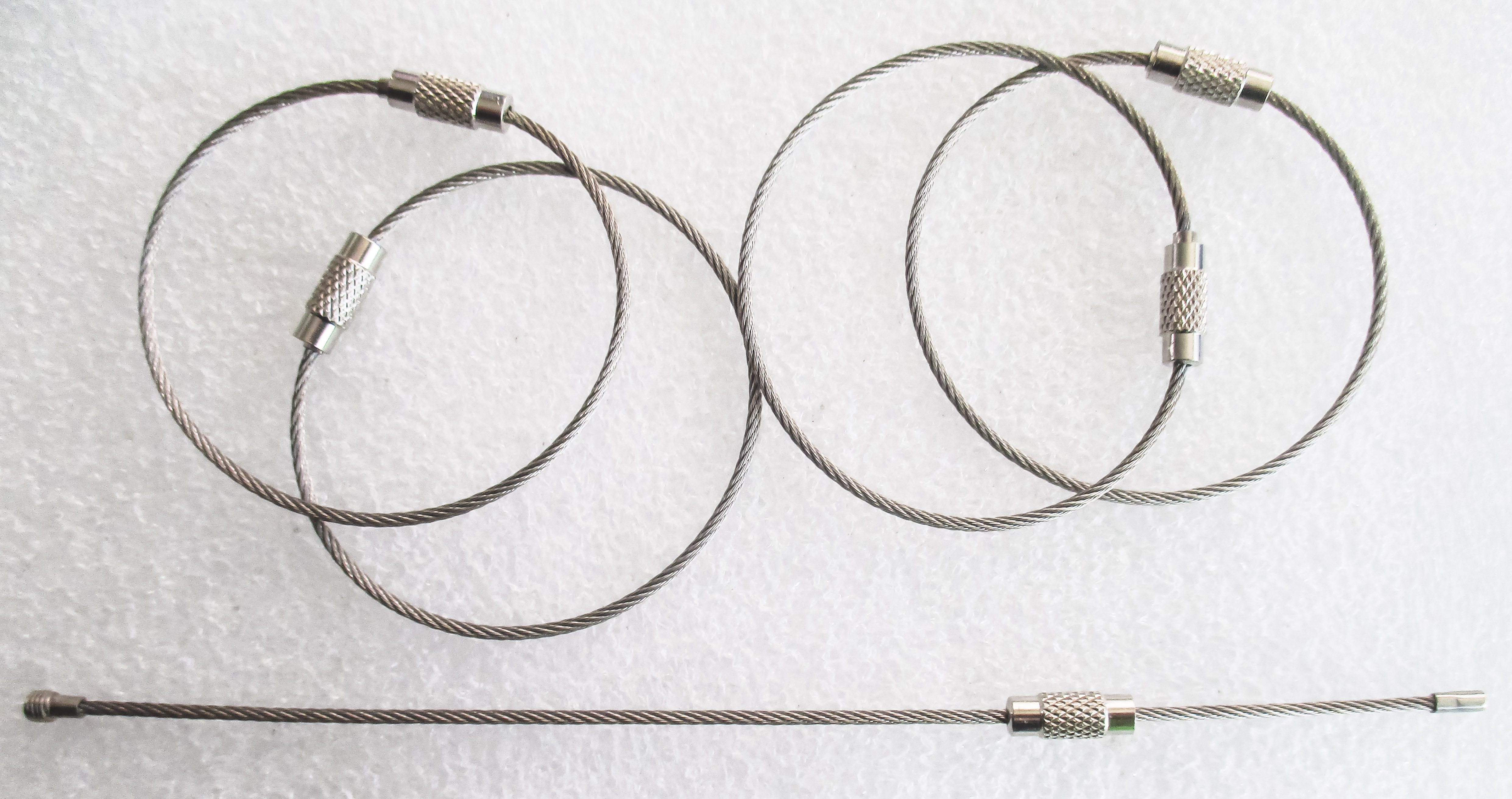 Stainless Steel Wire Keychain 150mm x 1.5mm – Jasz-it-up leather accents