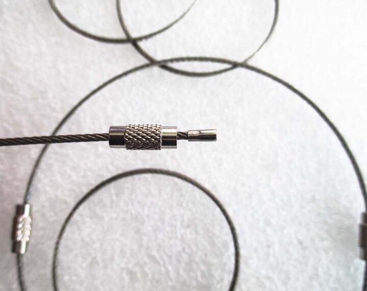 Key Ring Luvtree Stainless Steel Keychain Cables - 20 Pack 5.9in Metal ...