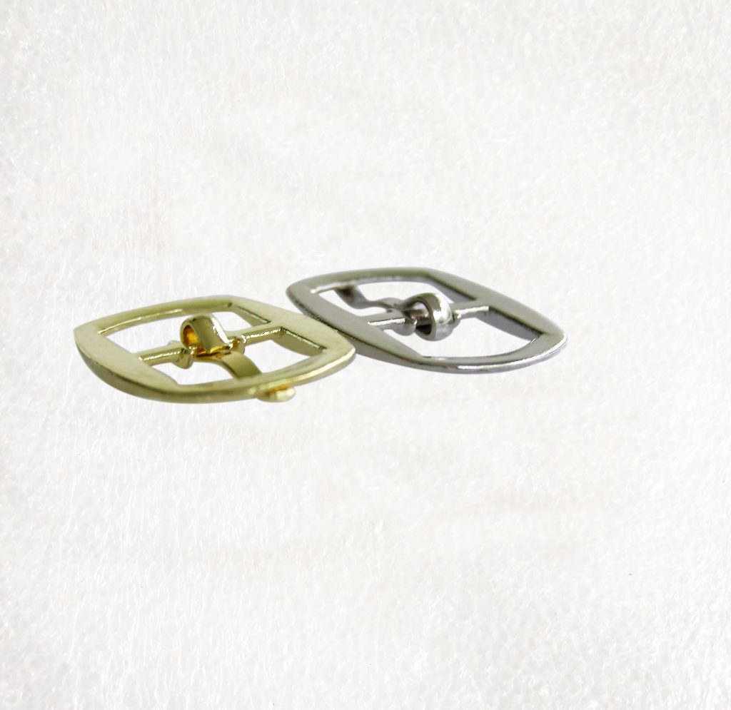 Plain Rounded Rectangle Shape Silver or Gold Buckles for 12mm straps ...
