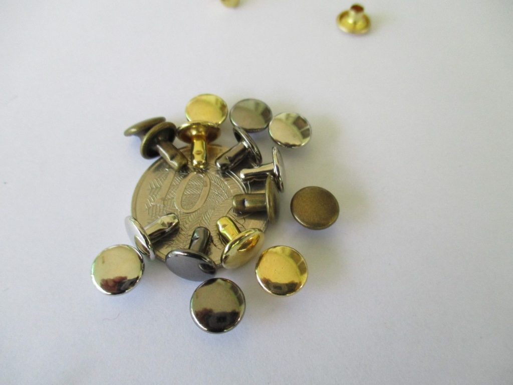 Rapid Rivets Double Cap 8mm, 10mm with SHORT 6mm post pkt 50 or 100, 4 ...