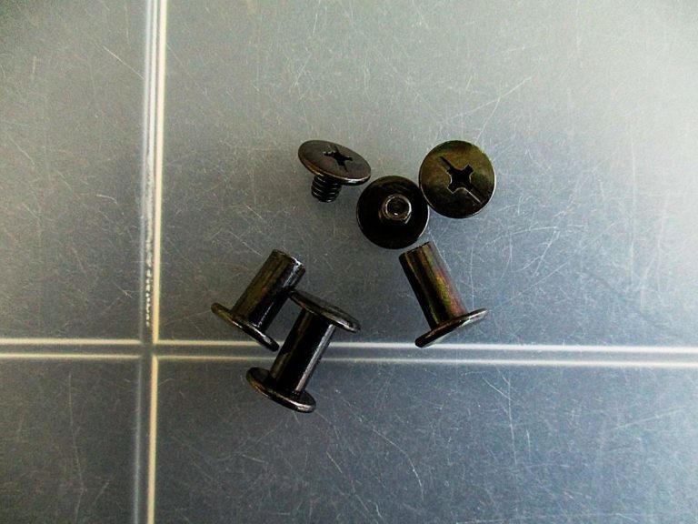 Chicago Screw Book Binding Gun Metal(Dk Grey) 9.5mm Flat Head with M5 ...
