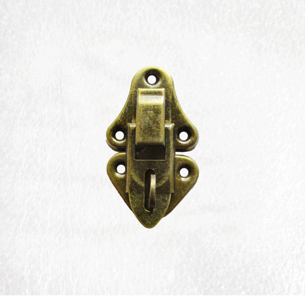 Catches Latches – Box Hasp Latch carved pattern antique brass for boxes ...