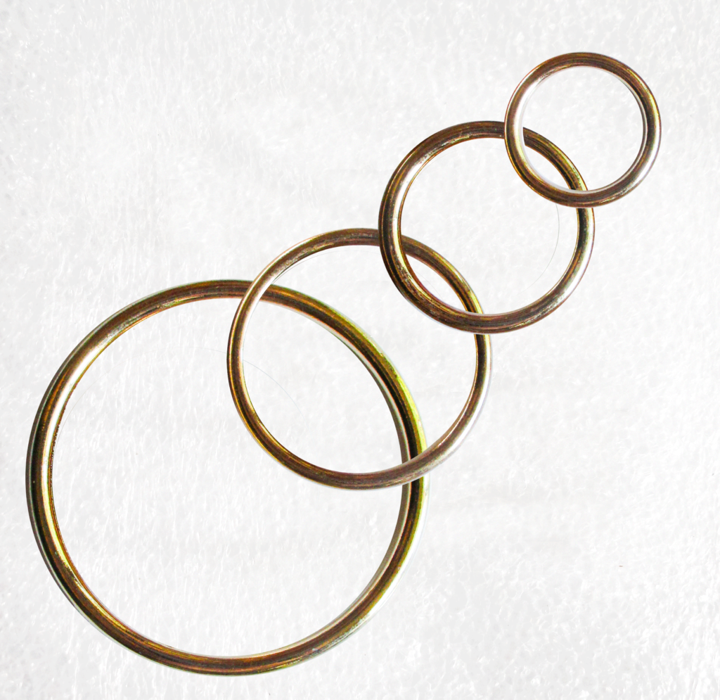 Metal O Rings Solid Gold 4 sizes for straps, buckles and bags – Jasz-it ...