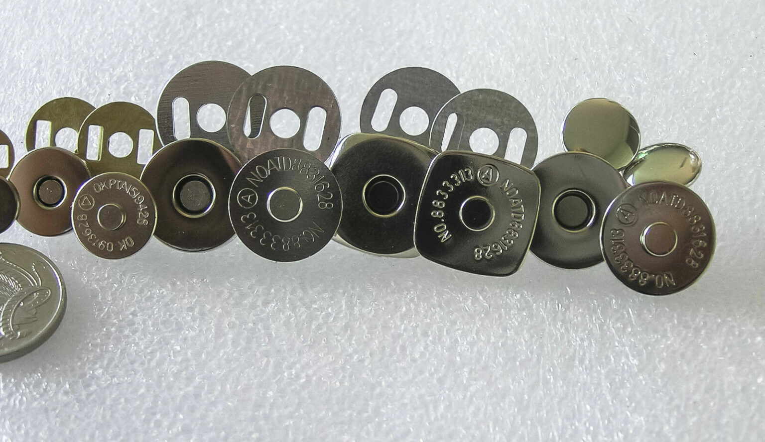 Catches Latches-Silver Magnetic Snap – Variations – for Purses, bags ...