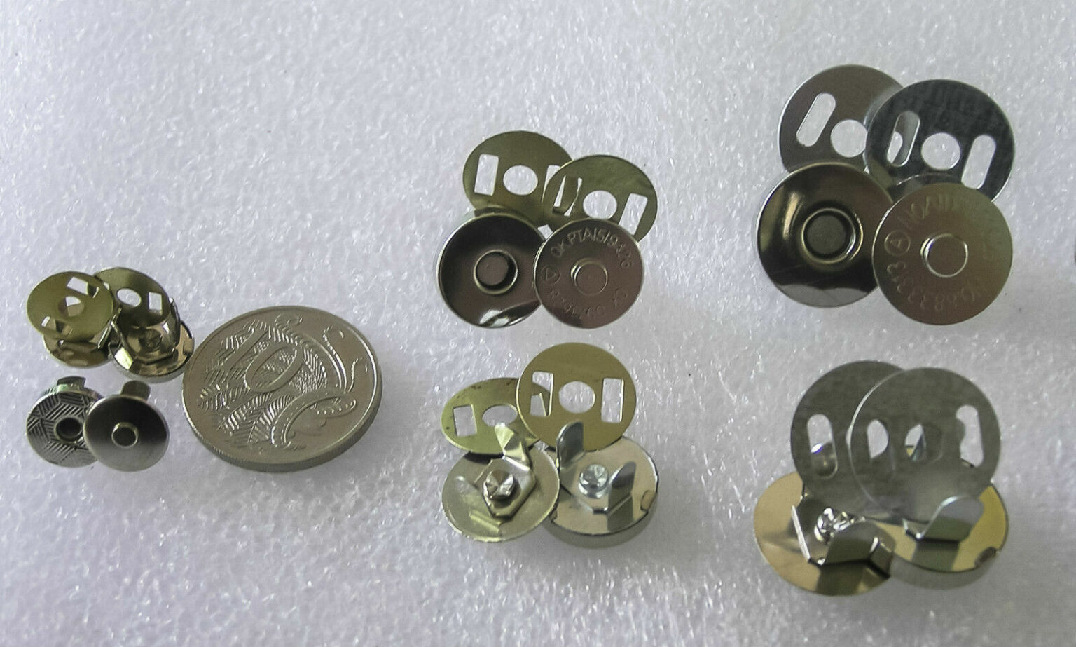 Catches Latches-Silver Magnetic Snap – Variations – for Purses, bags ...