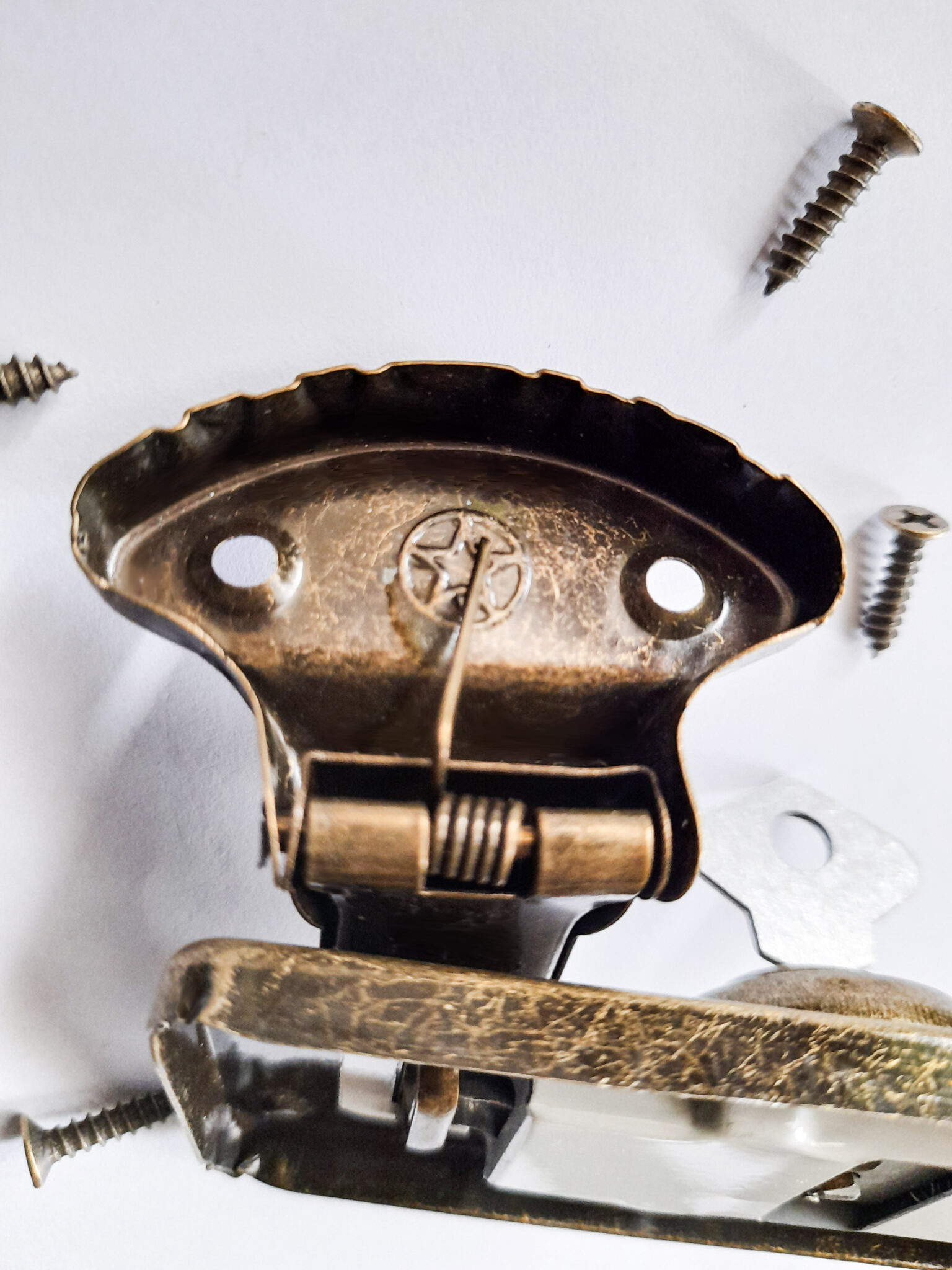 Antique Suitcase Latch Lock Bronze- Right or Left with screws 73x41mm ...