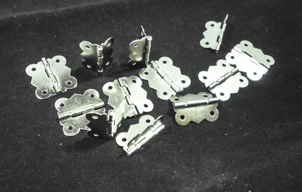 Hinges for leather cases and boxes Silver 30mmx26mm choose Qty4,8,or12 ...
