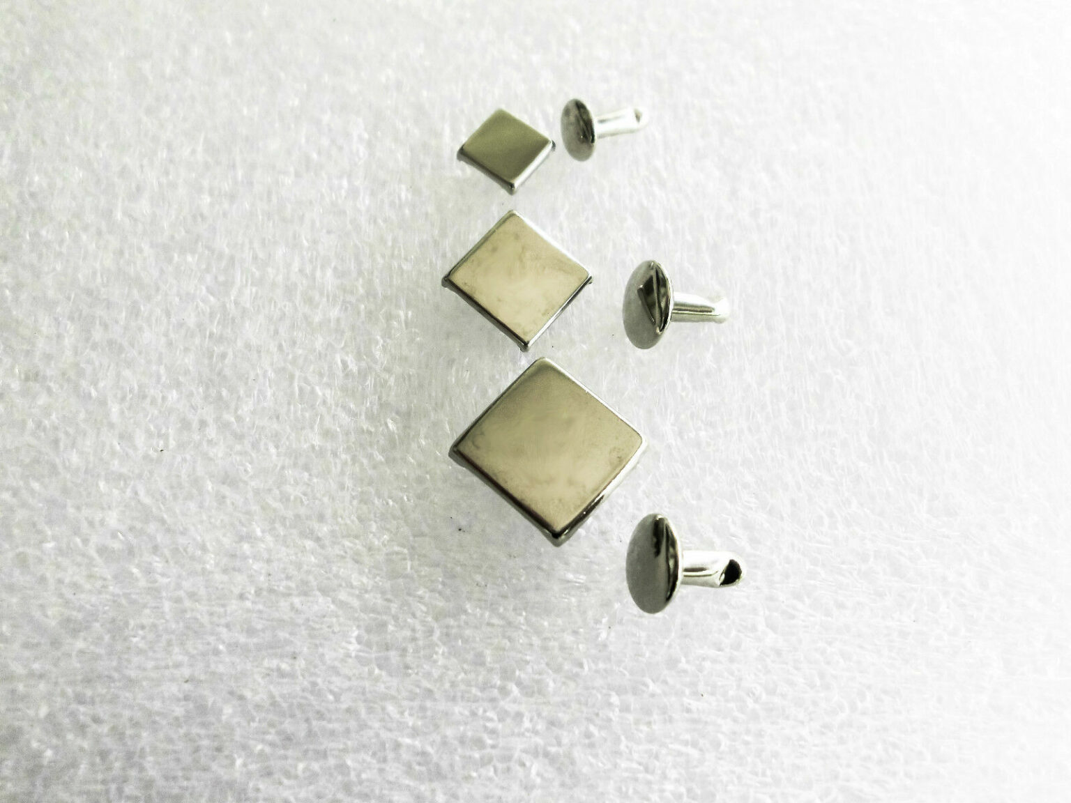 Decorative Rivets Square Flat Rivets Silver 3 sizes 7mm, 10mm, 12mm ...