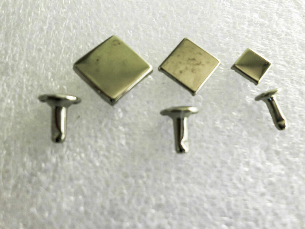 Decorative Rivets Square Flat Rivets Silver 3 sizes 7mm, 10mm, 12mm ...