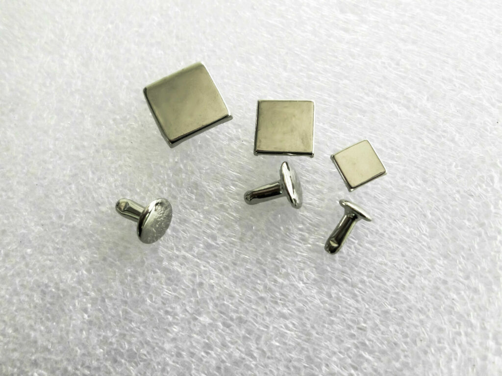 Decorative Rivets Square Flat Rivets Silver 3 sizes 7mm, 10mm, 12mm ...