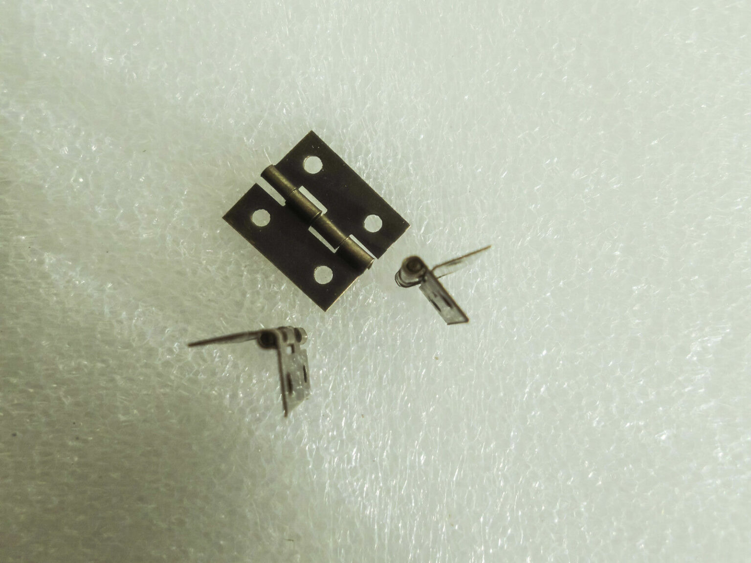 Case Hinge -very small- Antique Brass 16 x 14mm for leather cases or ...