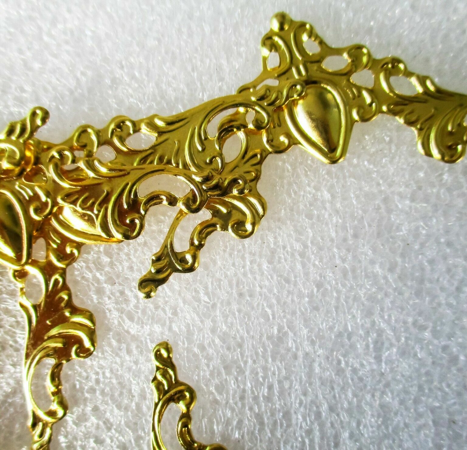 Metal Corners for Photo Albums or Boxes Gold Filigree Open Cut design ...