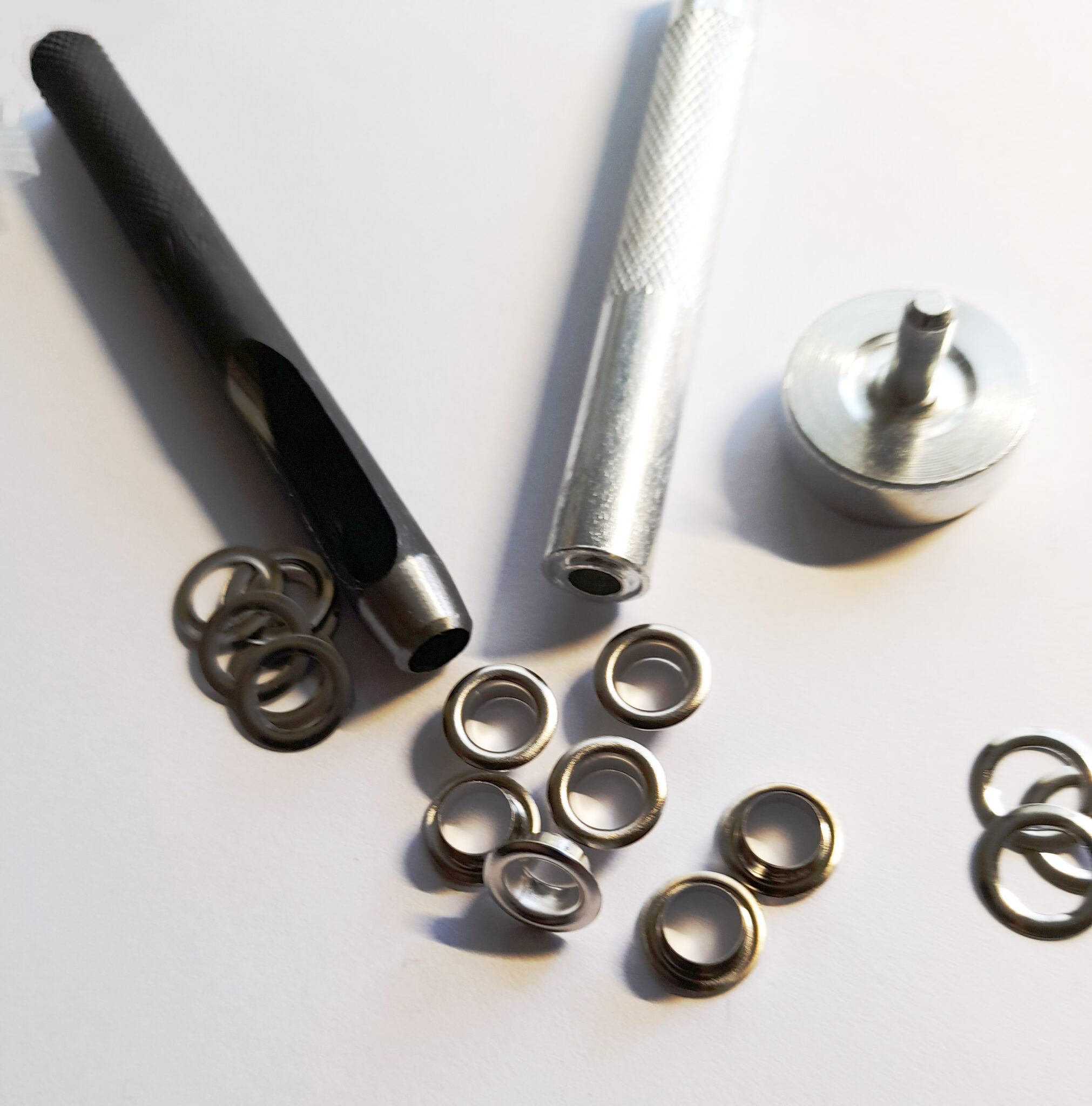 Eyelet Grommet Installation Setters anvil, hole punch, eyelets for ...